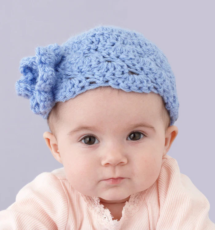 Baby Hat With Flower - BePatterns
