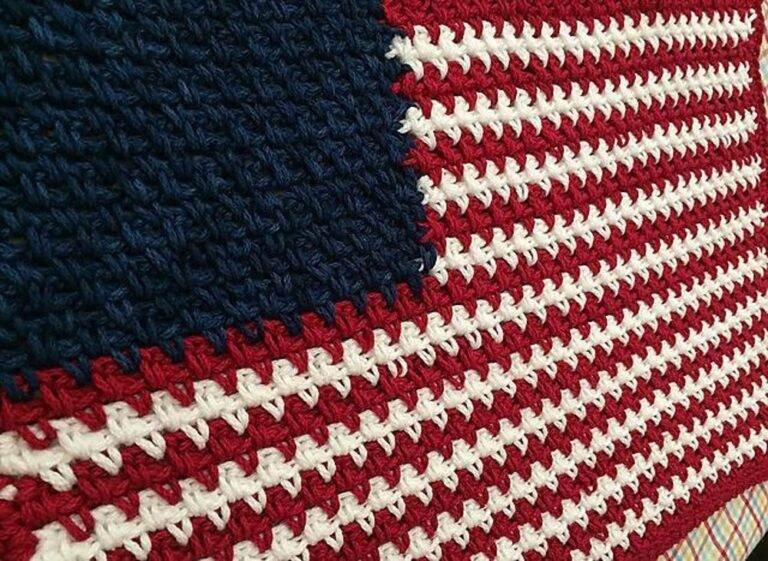 Free crochet Patriotic Placement pattern - BePatterns