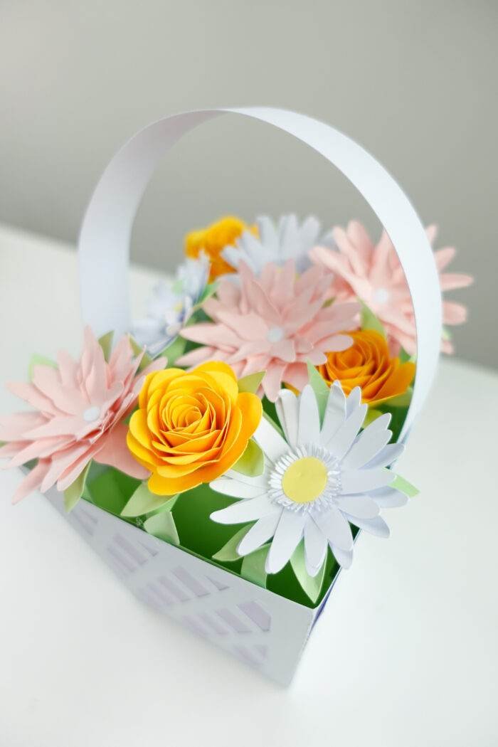Paper Flower basket - BePatterns