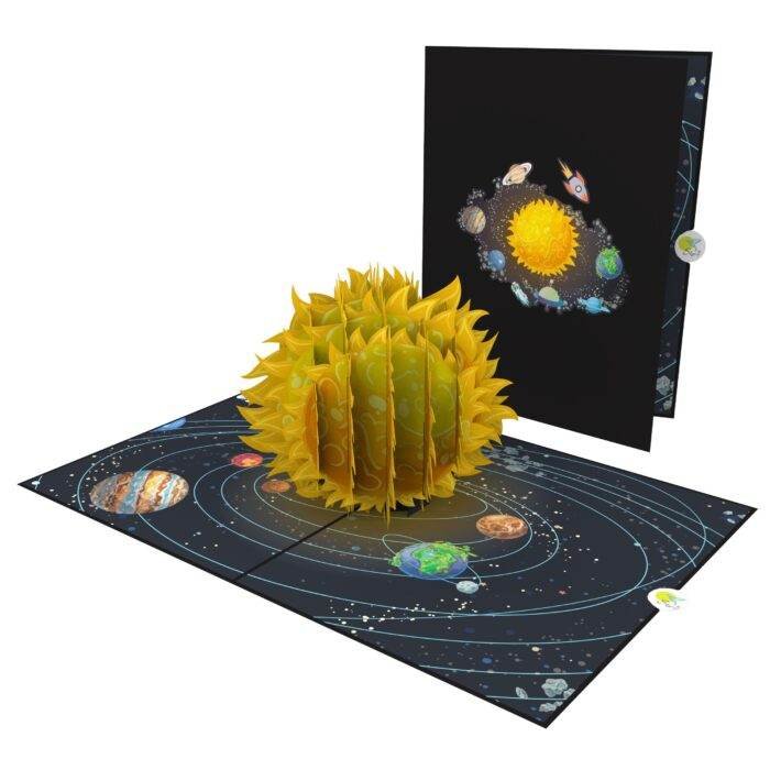 Paper Pop-up Card (Solar System) - BePatterns