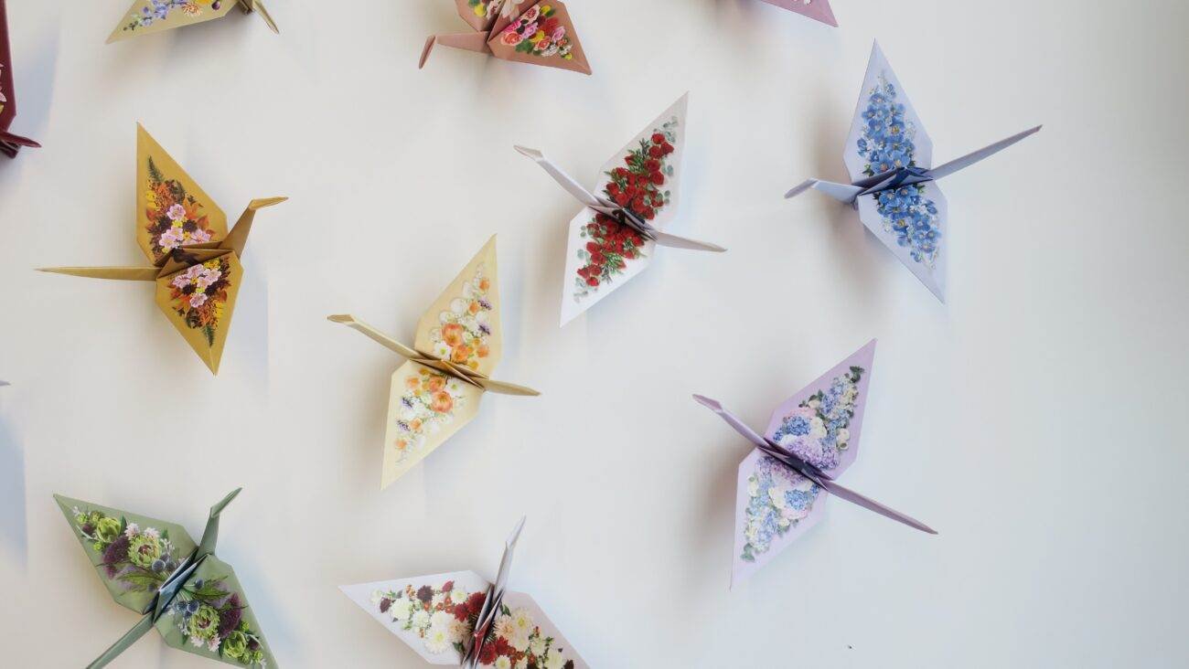 Paper Fan Origami Crane - BePatterns