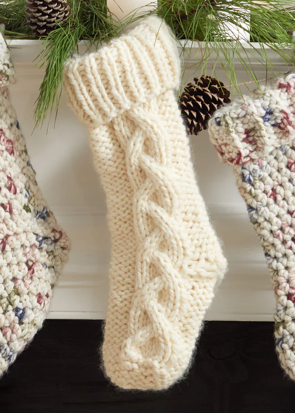 FREE BRAIDED CABLE STOCKING - BePatterns